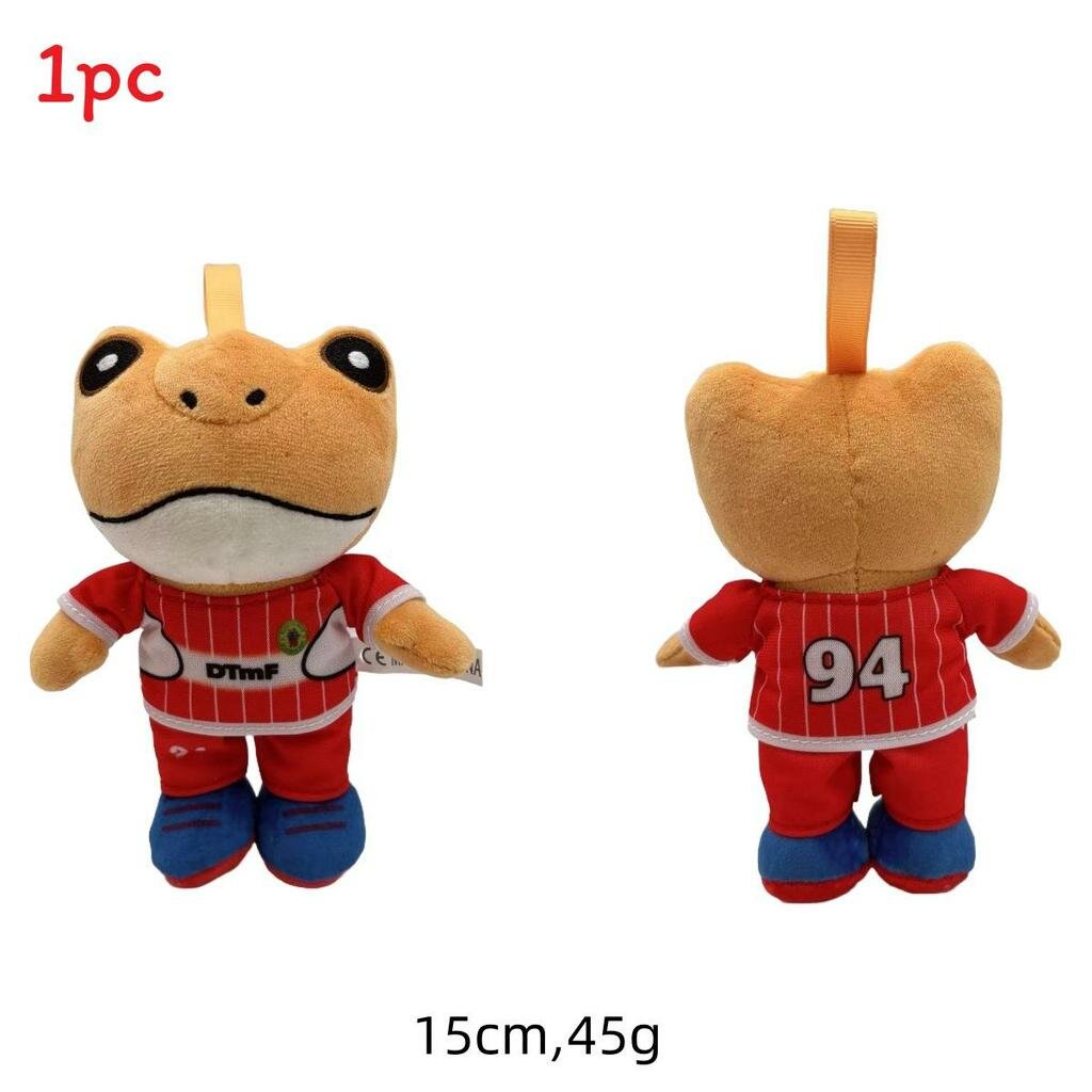 Игрушка мягкая лягушка бадбани сапо кончо с наполнителем из пп хлопка для детей и коллекционеров красный