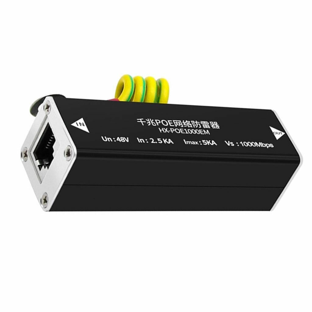 Защита Ethernet Protector Poe Depoction Deice для суровых погодных условий, 1000 Мбит / с