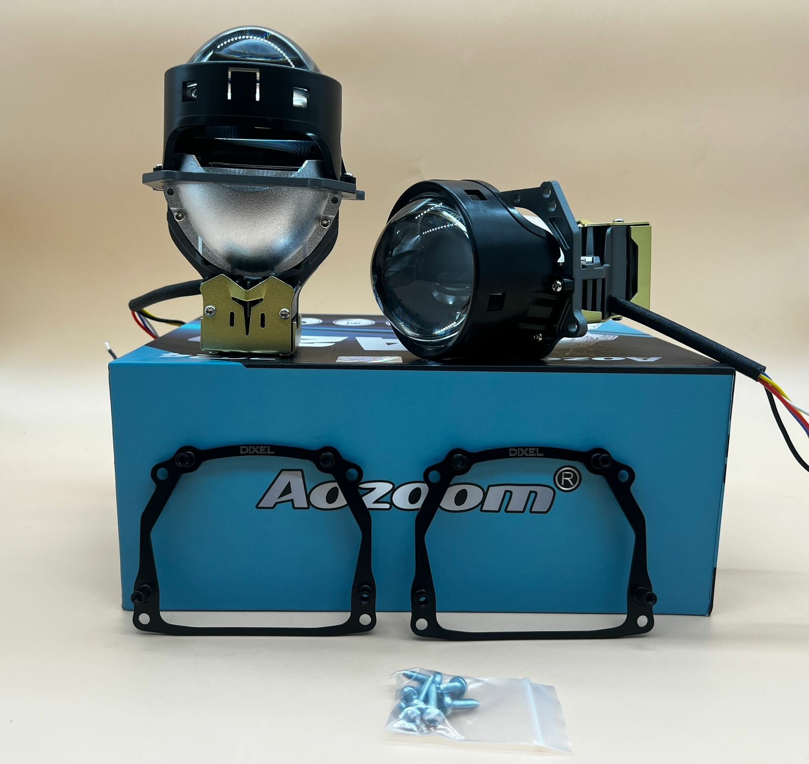 Светодиодные линзы оригинальный Aozoom A20 для Audi TT 8J 2006-2014 c AFS / 5500К, 53Вт / 70 Вт, / Настоящие Билед Biled Аозум на Ауди ТТ