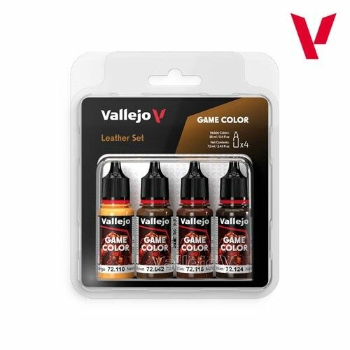 Набор акриловых красок для моделизма Game Color - Leather Set Vallejo 72385