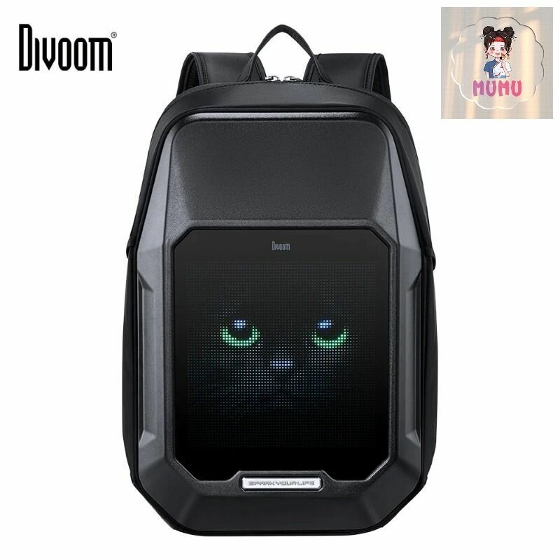 Divoom Cyberbag Рюкзак для ноутбука со светодиодным дисплеем, камера, портативный водонепроницаемый рюкзак