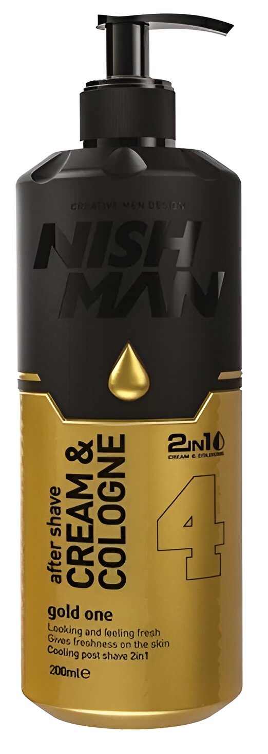 Крем после бритья NISHMAN "Gold One", 2 в 1, для всех типов, 200мл