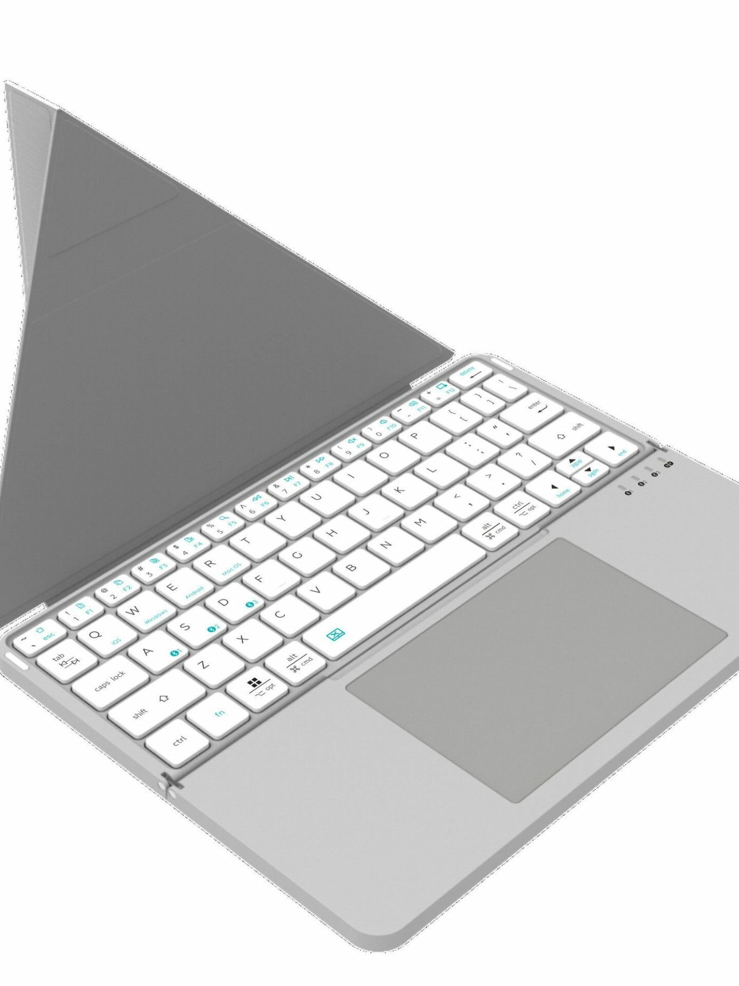 Клавиатура 2-в-1 для планшета, складная подставка, Bluetooth портативная с тачпадом, для ноутбука и ПК