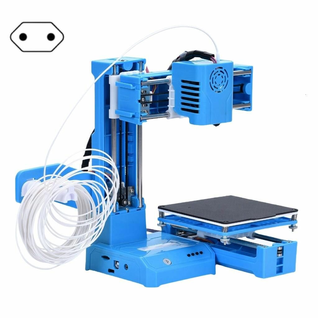 Аксессуары для 3D-печати, (1шт) Новый мини-3D-принтер EasyThreed K9-синий-Европейский стандарт