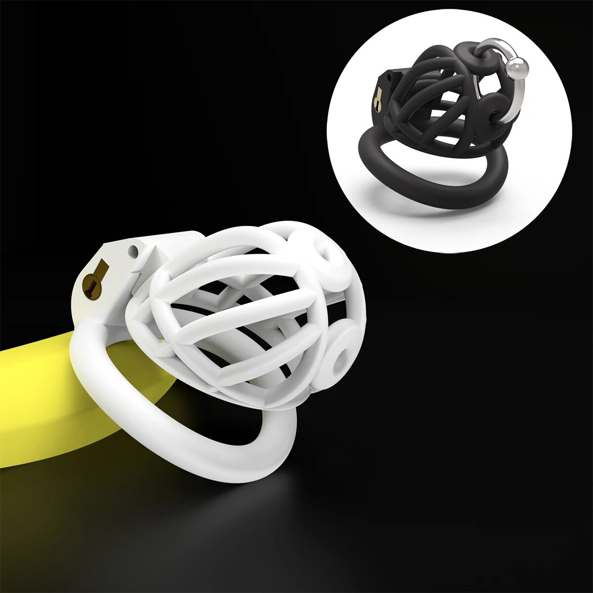 Мужское кольцо без па, предохранительное устройство для верности, клетка принца Альберта, CBT Black