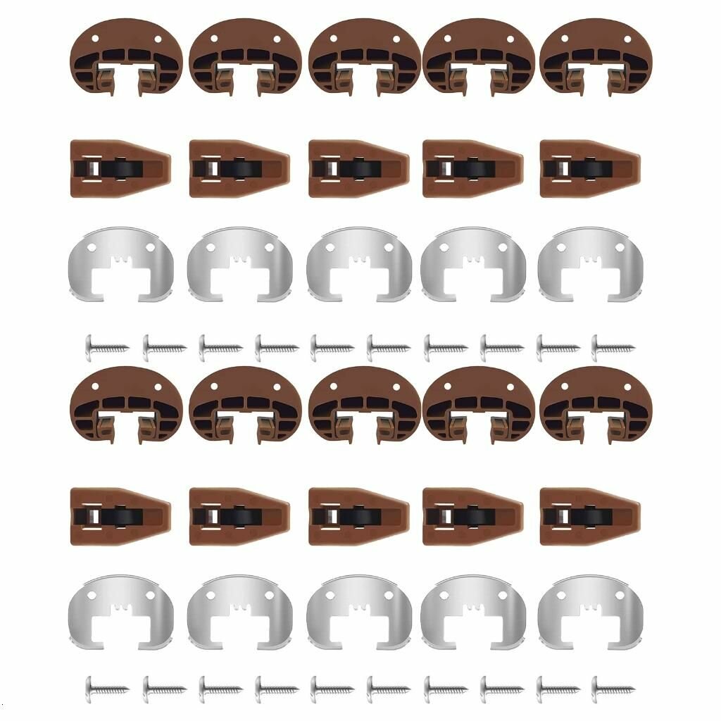 Комплект креплений для направляющих ящиков (10 шт)