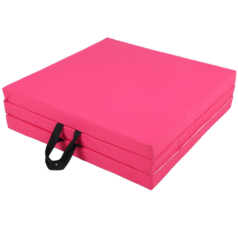 Спортивные складные тренажерные тренировки тренировок по тренировке детской гимнастики танцевальная фитнес -коврик (розовый)