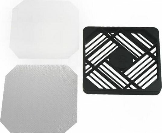 Решетка RICHCO RCP-120-T пластик, 120x120мм, винт, с экраном EMI, с фильтром, 1 шт