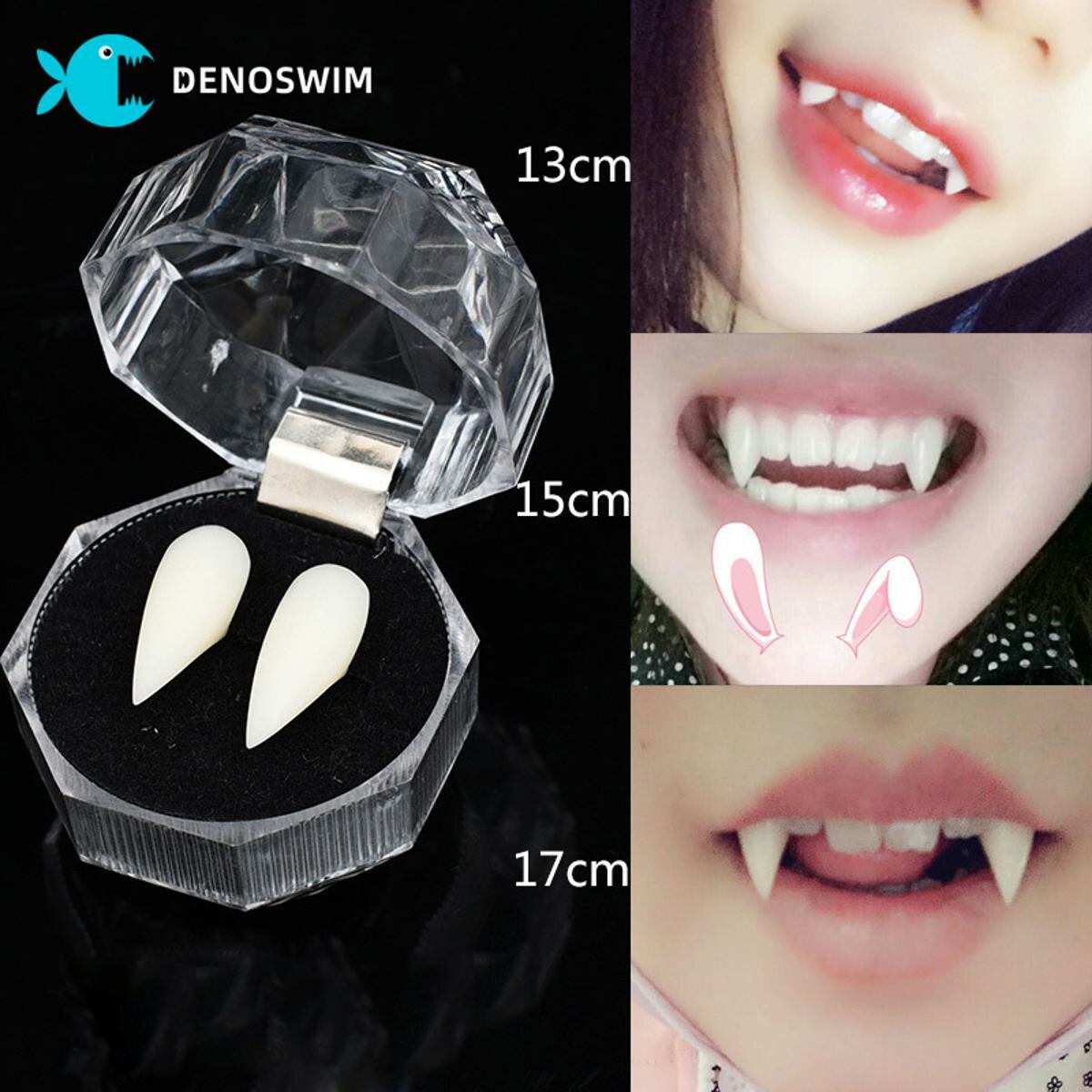 1 пара DIY костюм реквизит для Хэллоуина маскарадная вечеринка зубные протезы зубы вампира клыки