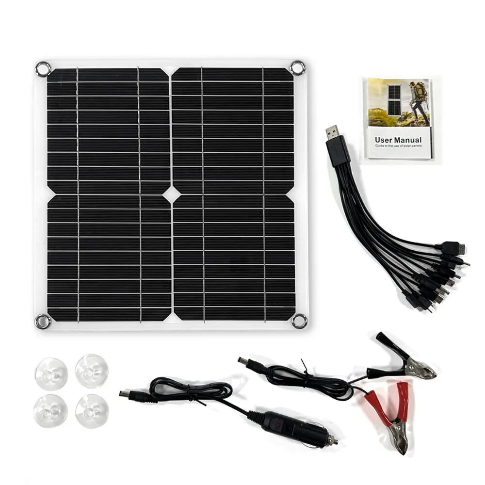 Солнечная панель 400 Вт с контроллером 12В 5В USB