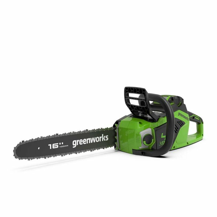 Цепная пила аккумуляторная GreenWorks GD40CS18K4, 40V, до 1,8 КВТ, с АКБ 4АЧ и ЗУ