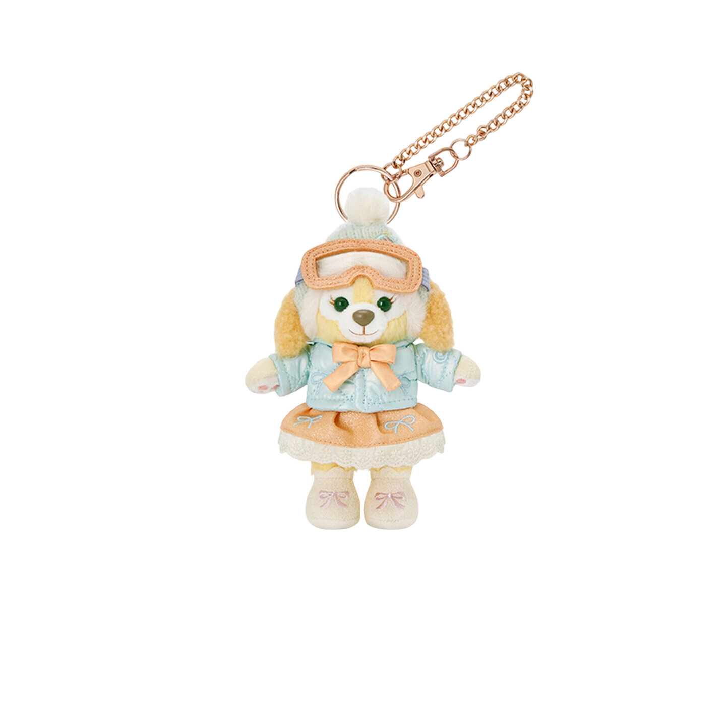 Disney x DISNEYLAND Duffy And Friends Icy Snow Buddy CookieAnn Keychain Plush Pendant 13cm Height Shanghai Disney null