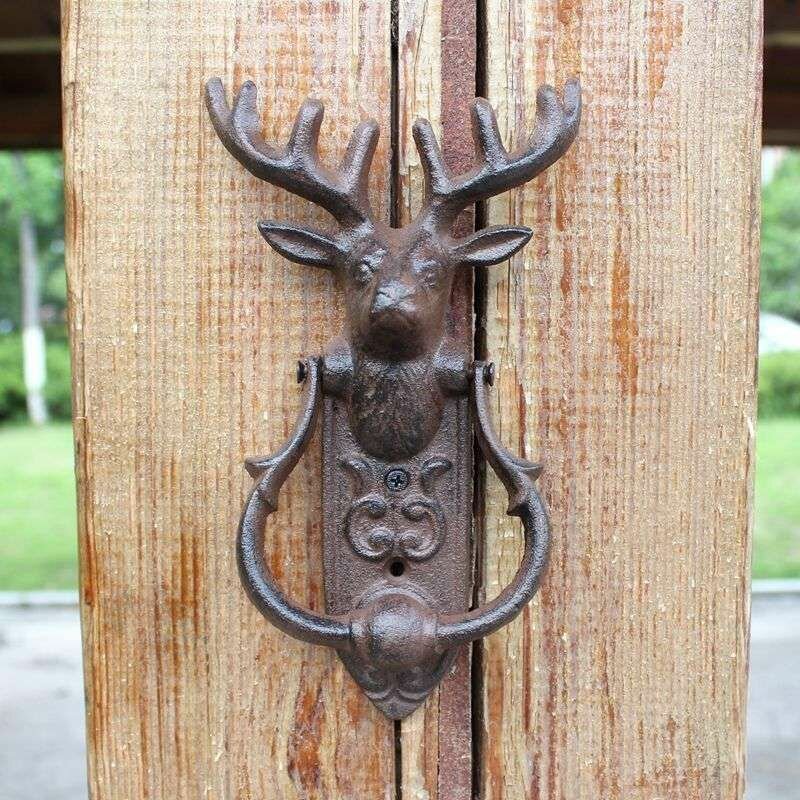 Старинный дверной молоток Креативный замок ключ дверная пряжка 224 мм