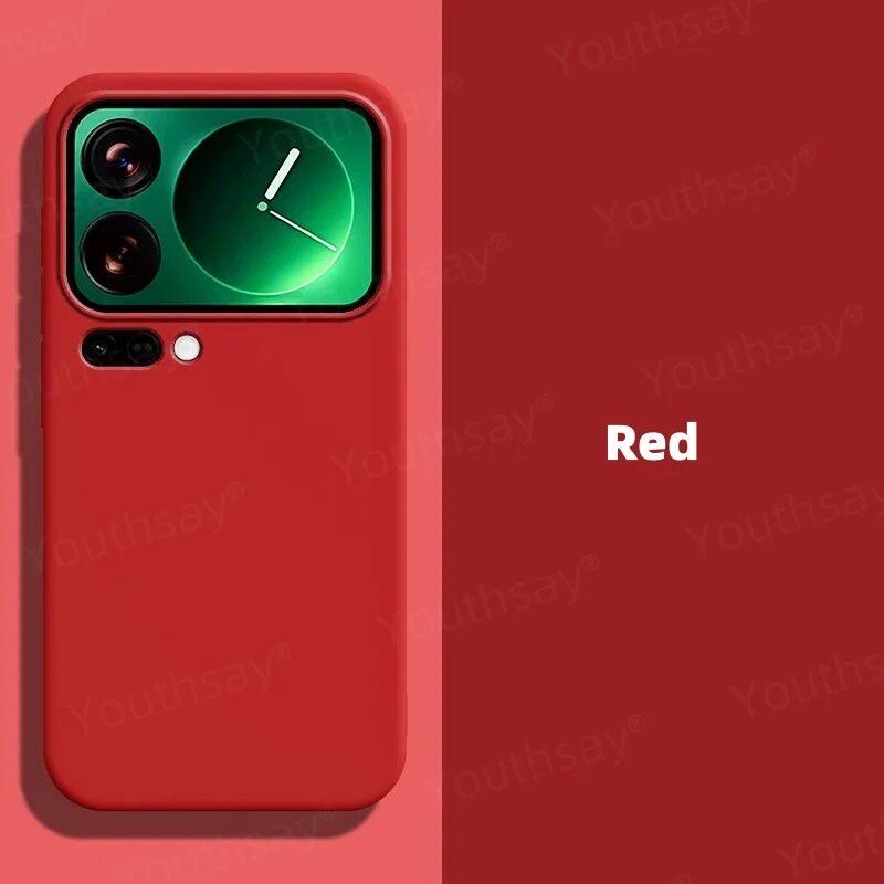 Чехол для Xiaomi 17 Pro Xiaomi 17 Pro Max, чехол Funda Xiaomi 17 Про Макс, Красный, Красный, Red