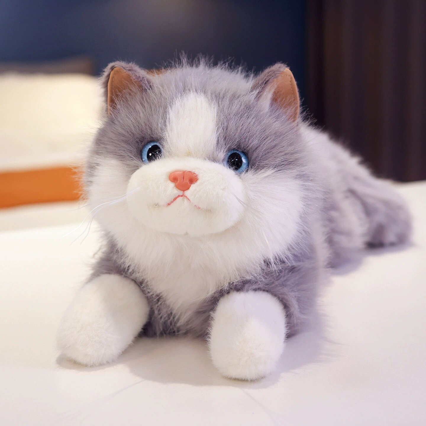Игрушечная кукла-кошка рэгдолл, мягкая, для объятий, подарок на день рождения для девочек, милая кукла MDM симулирующий
