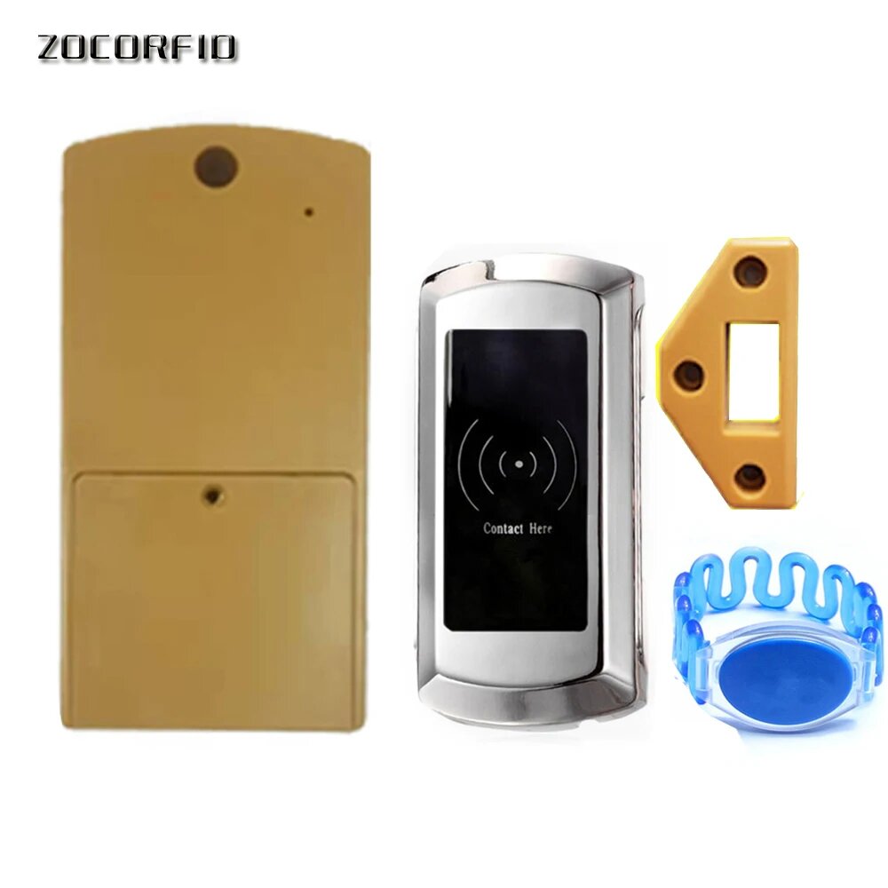 Электронный замок ZOCORFID для шкафов с брелком Silver 125KHZ