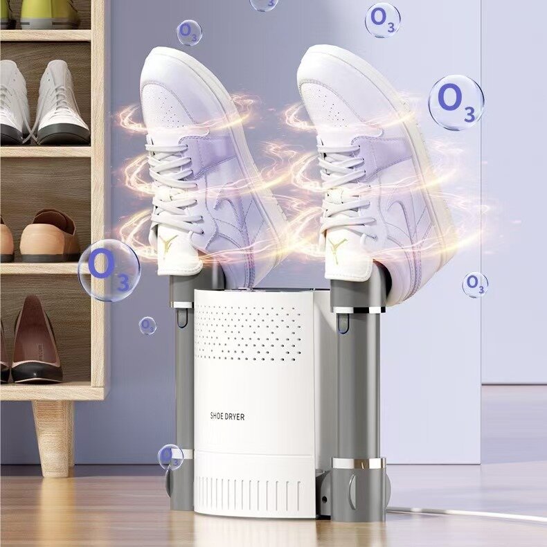 Электрическая мощная сушилка для антибактериальной сушки обуви с ультрафиолетовым излучением, 200Вт, белая