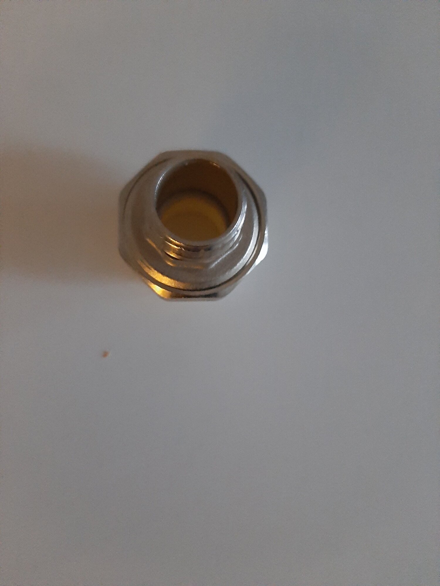 Американка ПП ( белый цвет) наружная резьба 20х 1/2 ( муфта разъёмная ПП с наружной резьбой)