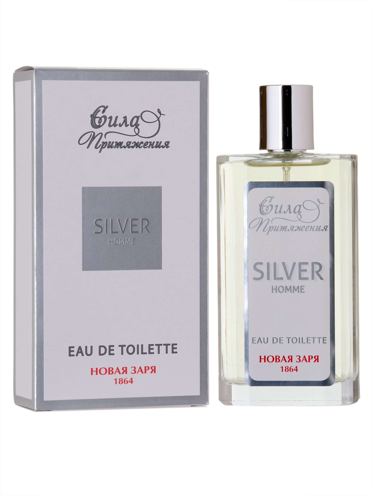 Туалетная вода мужская Новая заря Серебро Silver фужерный древесный 100мл