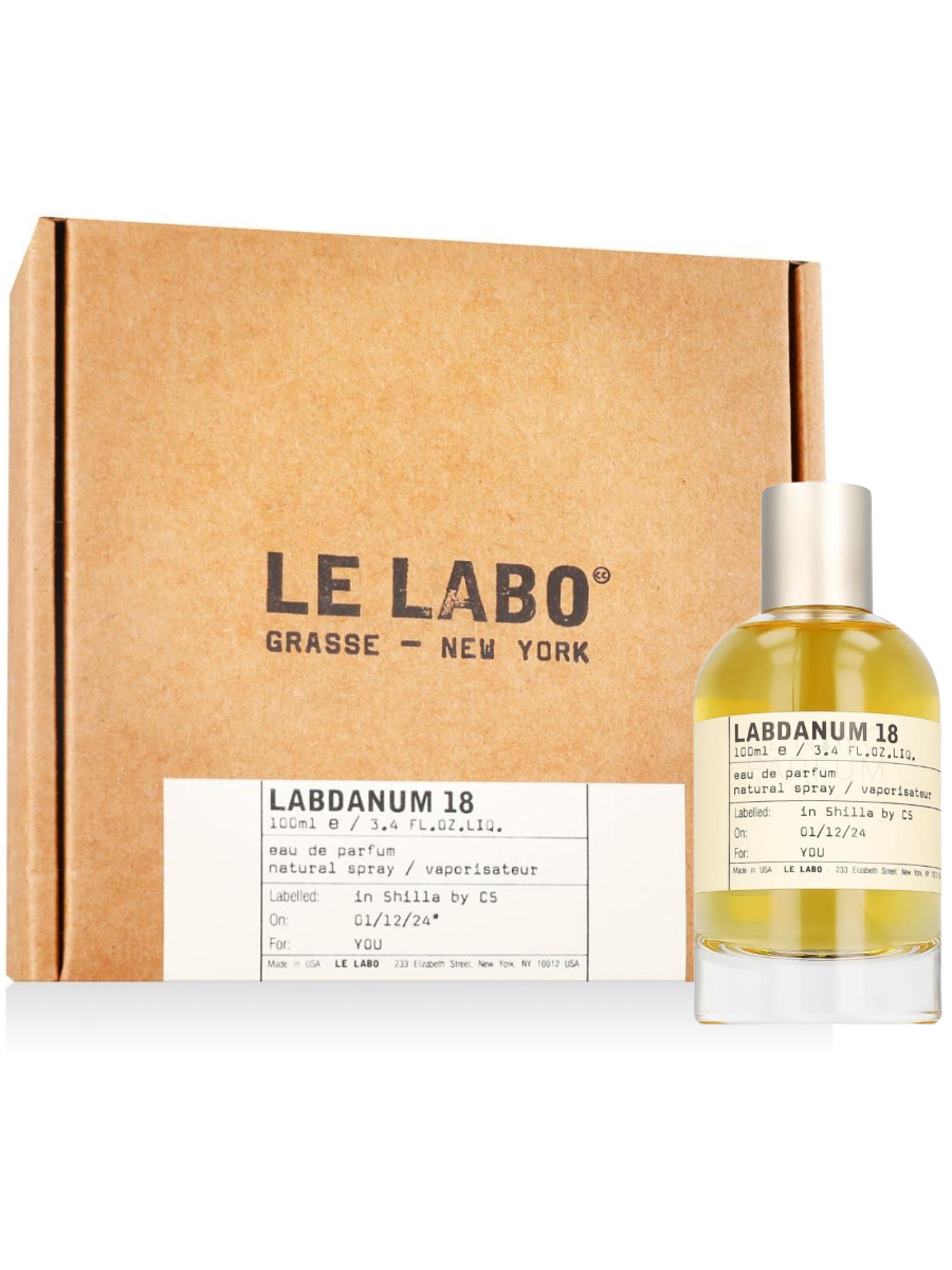 Парфюмерная Вода LE LABO LABDANUM 18 (лабданум), 100 мл / 450г