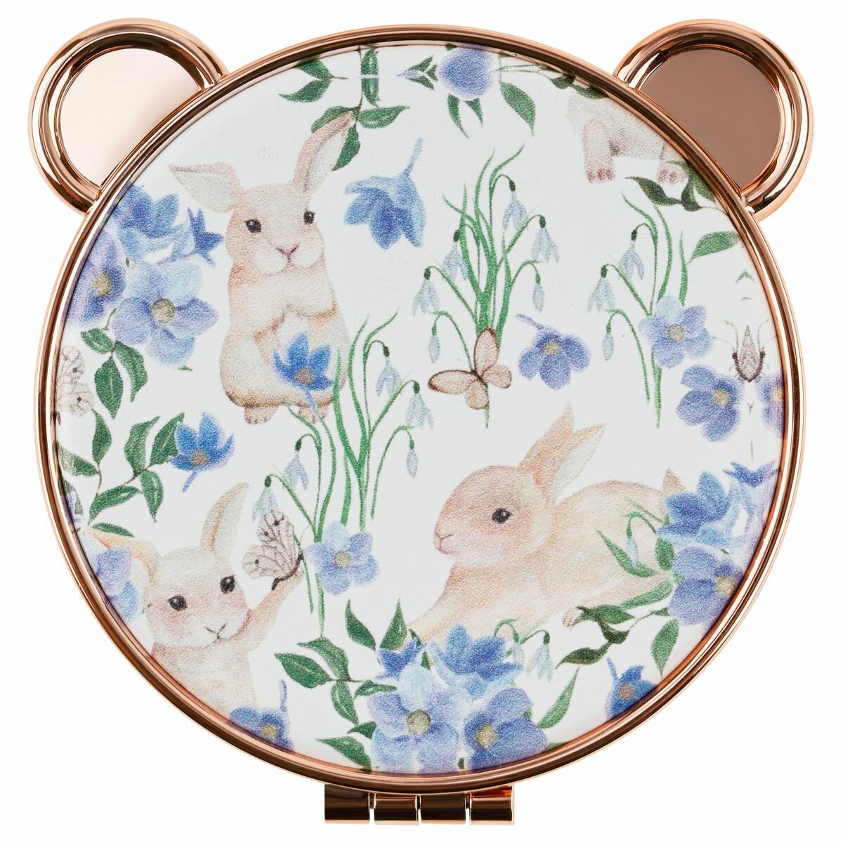 Зеркальце карманное складное MESHU "Tender rabbits"