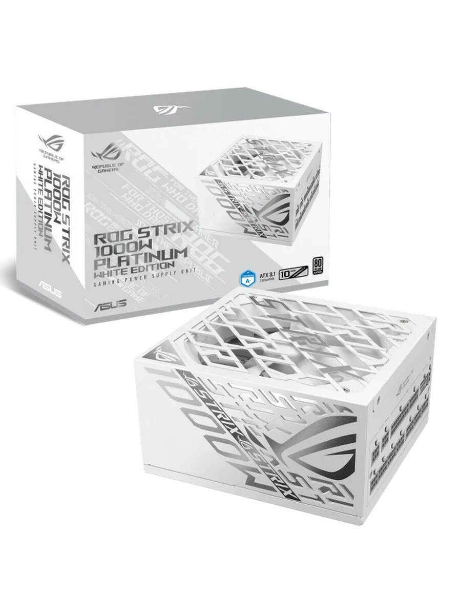 Блок питания 1000Вт ROG-STRIX-1000P-GAMING-WHITE ATX (90YE00