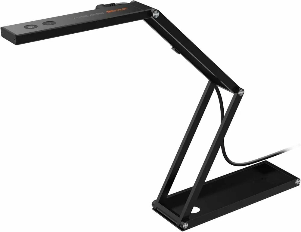 Viisan Сканер P4U Документ-камера 13 Мп 4K с автофокусным объективом, Беспроводное подключение, 1300 Вт пикселей, 30-кратный зум, встроенный микрофон, светодиодная подсветка, черный