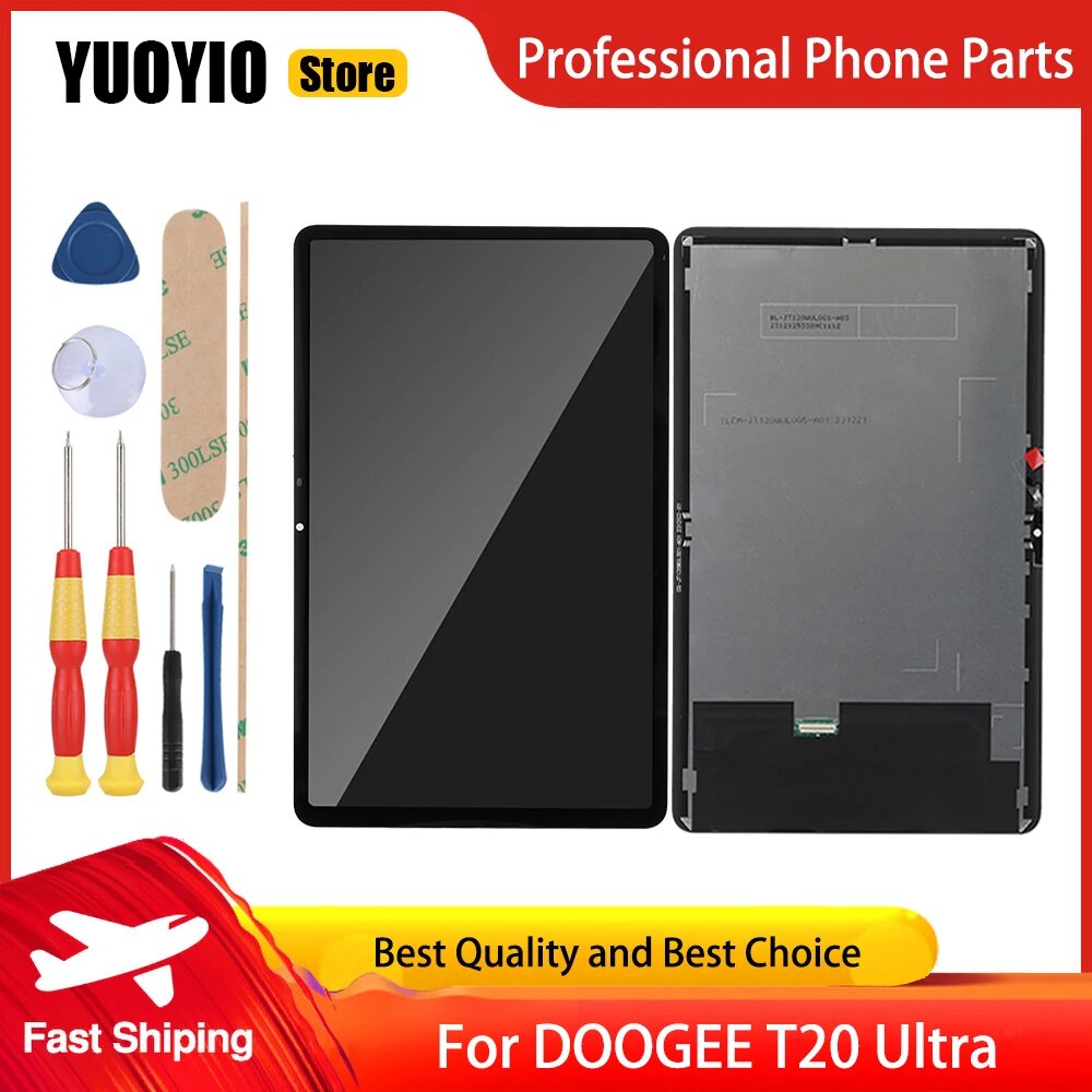 Сенсорный экран для DOOGEE T20 Ultra Tablet PC, ЖК-дисплей, дигитайзер, инструмент для разборки запасных частей