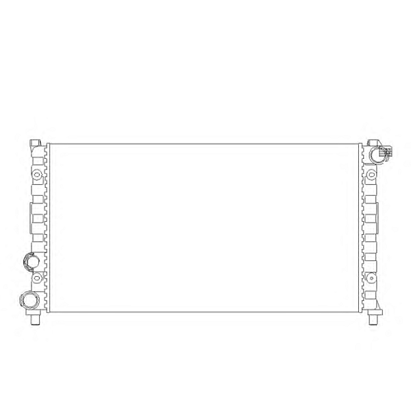 NRF 58765 (SE021117002A / X039553340) радиатор охлаждения двигателя Seat (Сеат) Ibiza (Ибиза) 1.5 84-