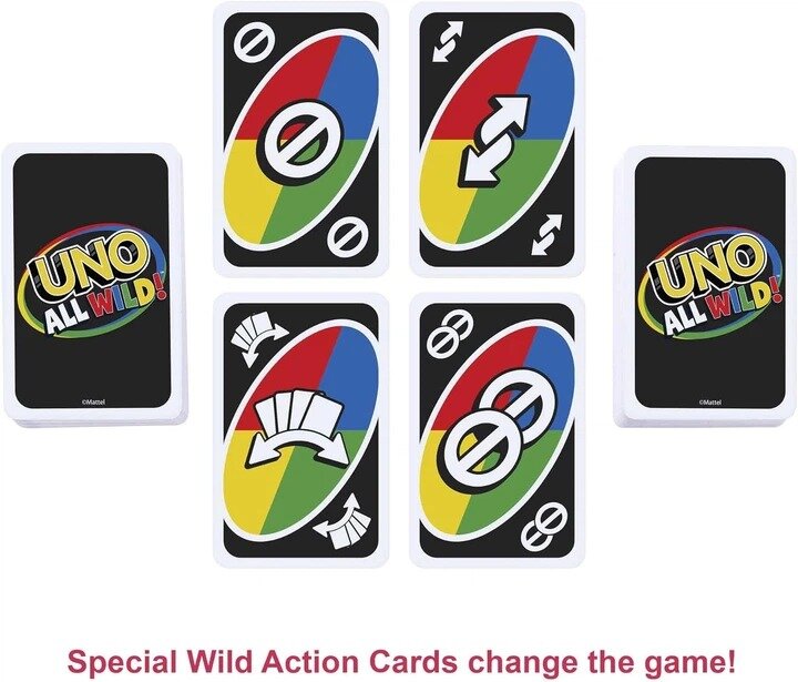 Настольная игра Uno All Wild HHL33, от 7ми лет, 112 карточек