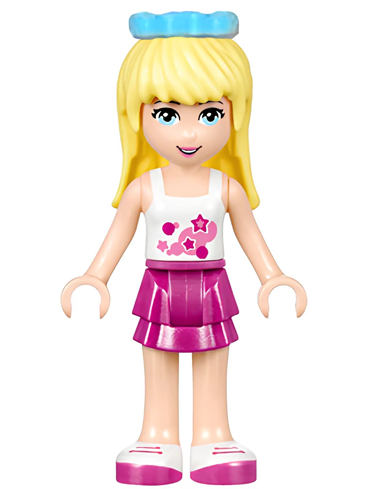 Минифигурка Lego Friends Stephanie - Magenta Layered Skirt frnd0201 U