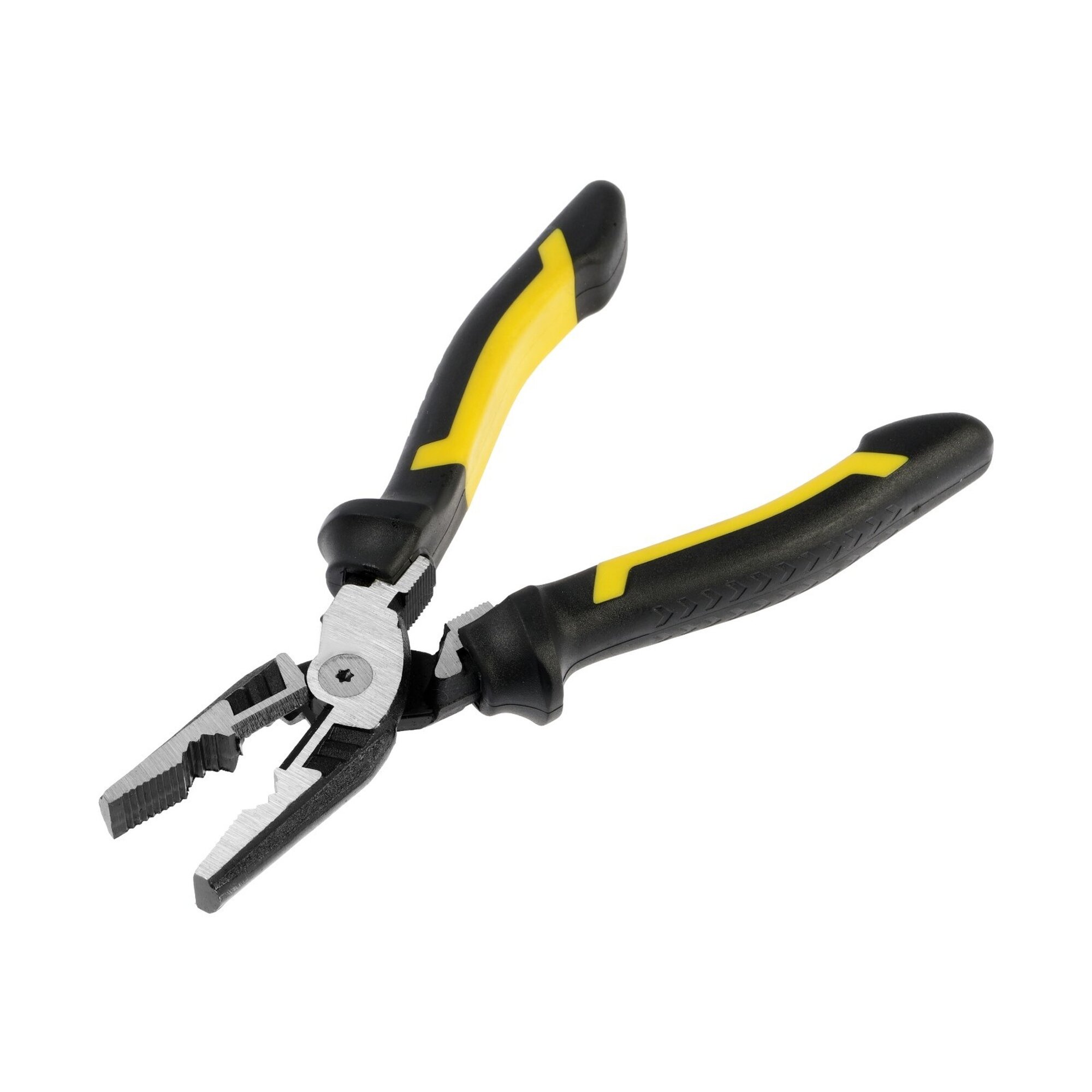 Плоскогубцы усиленные тундра профи, CrV, двухкомпонентные рукоятки, 190 мм