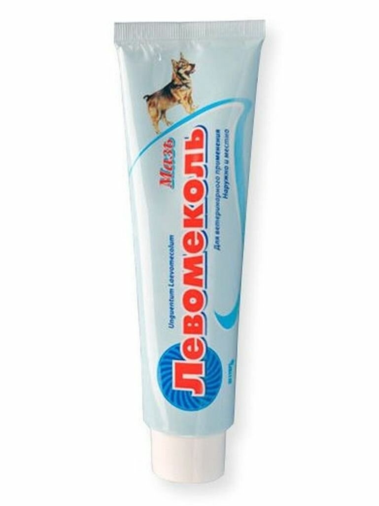 Левомеколь 1 шт 162 гр мазь для животных, туба