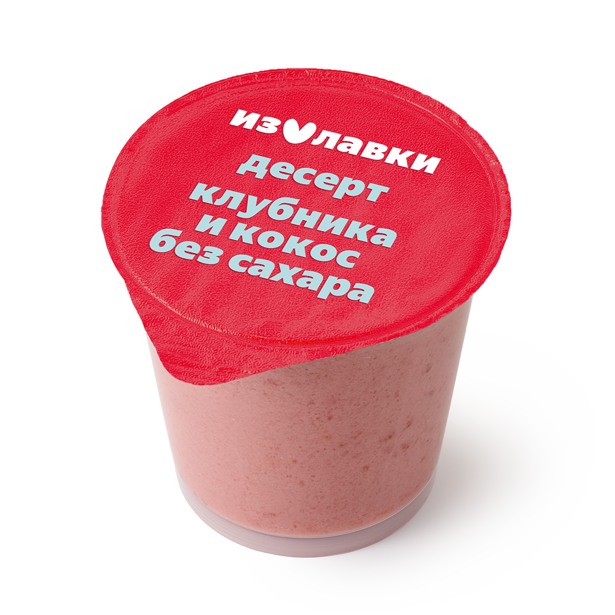Десерт "Из Лавки" клубника-кокос, без сахара, низкокалорийный, 1 шт