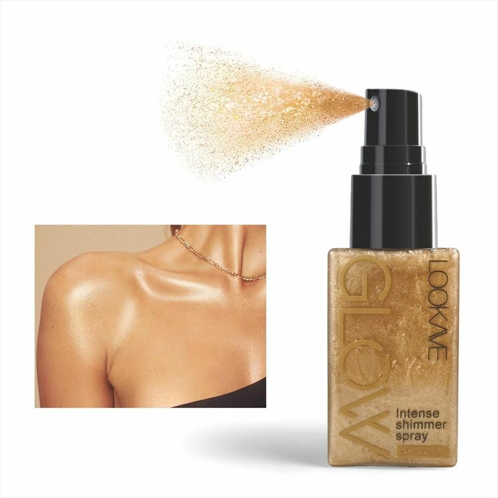 30 мл Жидкий хайлайтер, Водостойкий высокоглянцевый бронзер для тела с блестками