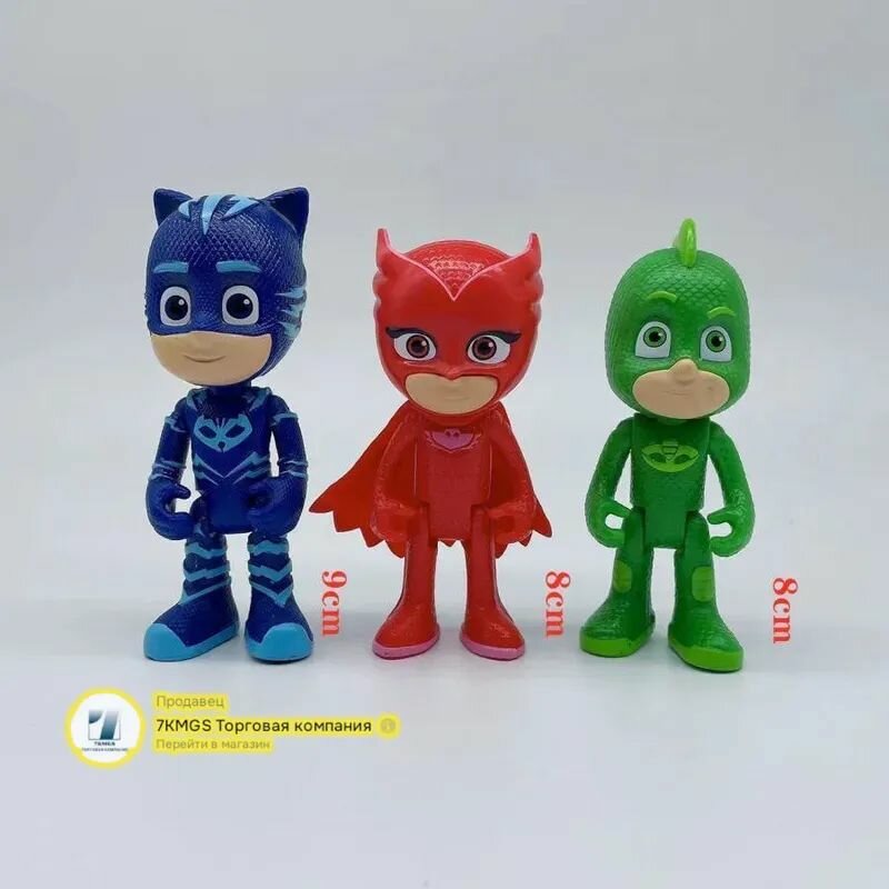 Герои в масках Pj Masks Гекко Кэтбой Алетт