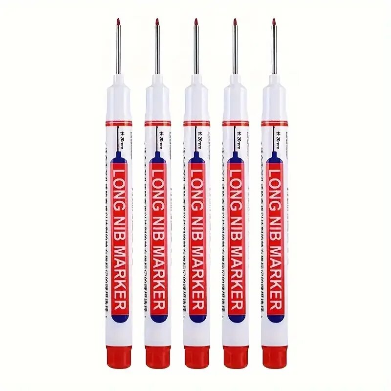 Набор масляных маркеров XMSJ водостойких для плитки, дерева Red 5pcs