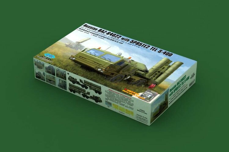 Hobbyboss 1/35 85517 Россия BAZ-64022 w/5P85TE2 TEL S-400 ЗРК зенитный ракетный комплекс сборная модель