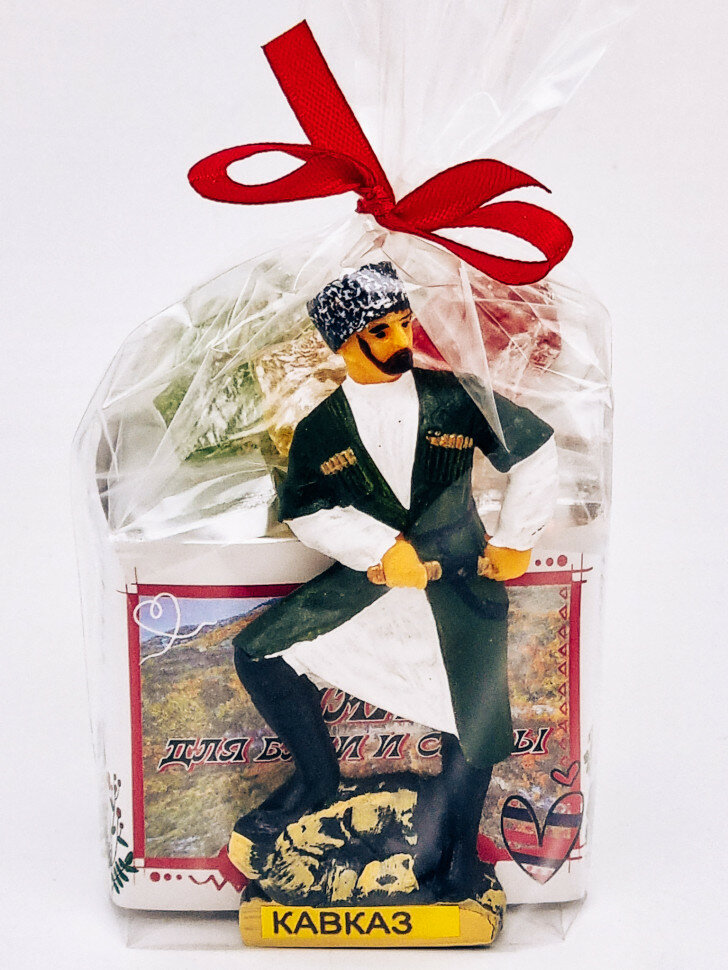 Краснополянский чай "для бани и сауны" 40гр +лукум 50гр Пятигорск с магнитом