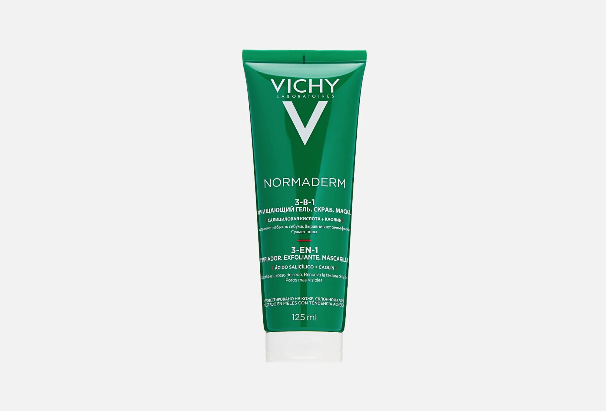Очищающее средство Vichy Normaderm, 3 в 1, для комбинированной и жирной кожи, 125мл