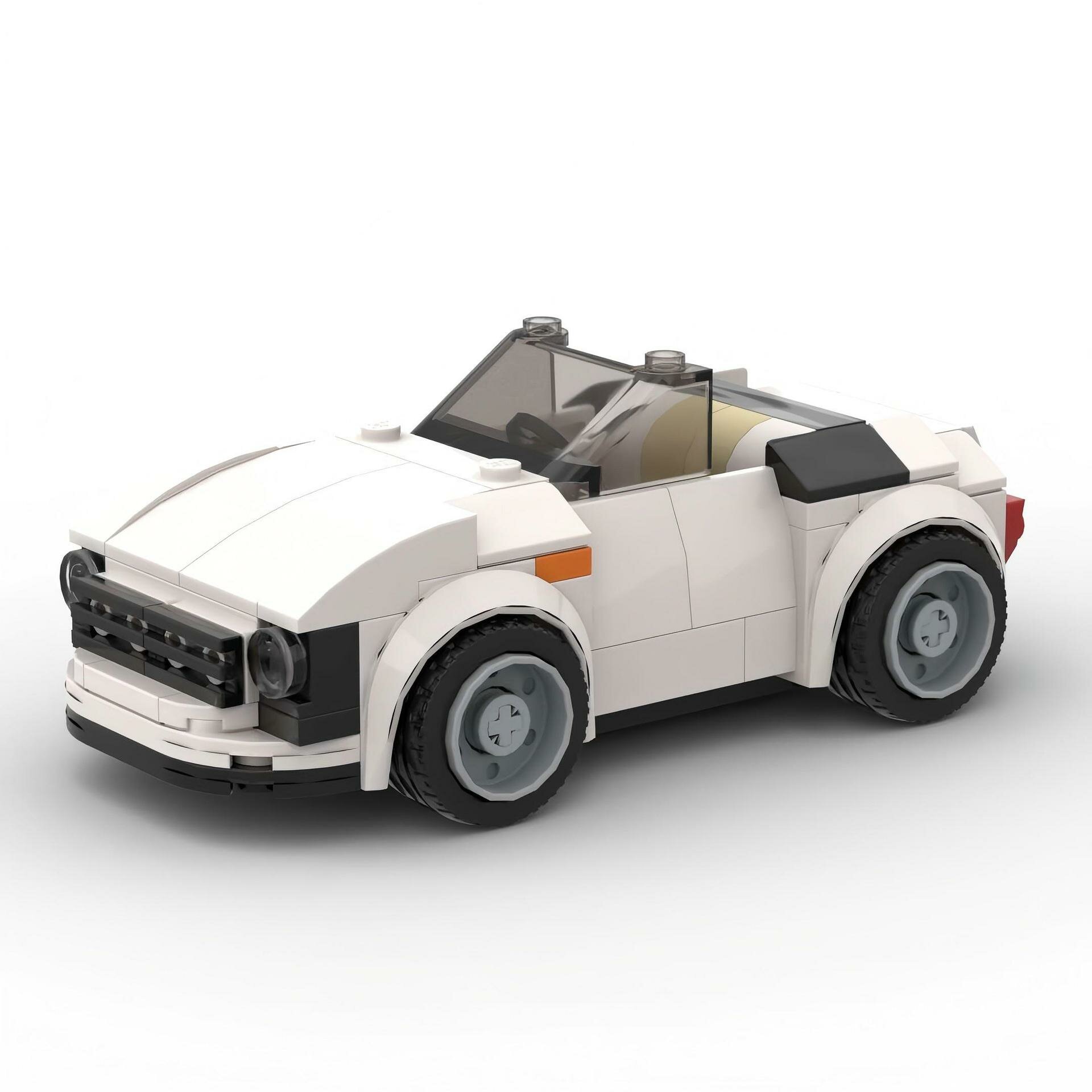 Набор MOC puzzle для сборки игрушечных моделей, коллекция спортивных автомобилей с шестью сетками, творческая сборка моделей автомобилей, детские подарки, подходит для мальчиков