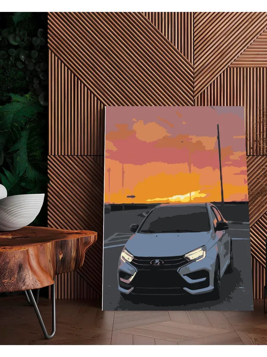 Картина по номерам Белая-Веста-Лада