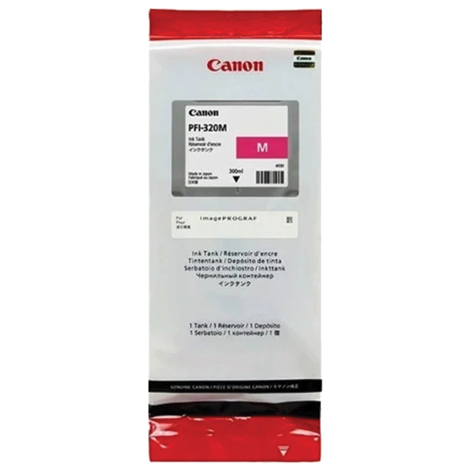 Картридж струйный CANON (PFI-320M) для imagePROGRAF TM-200/205/300/305, пурпурный, 300 мл, оригинальный