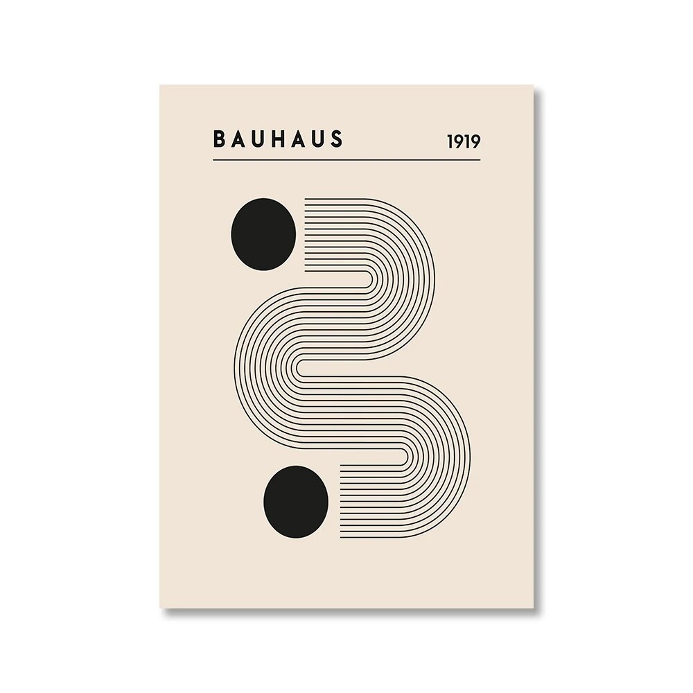 Абстрактный постер Bauhaus, 30x40см, QP10816-2