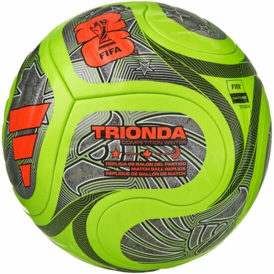 Мяч футбольный Adidas WC26 Trionda Competition Winter JV6223, размер 5, FIFA Quality Pro