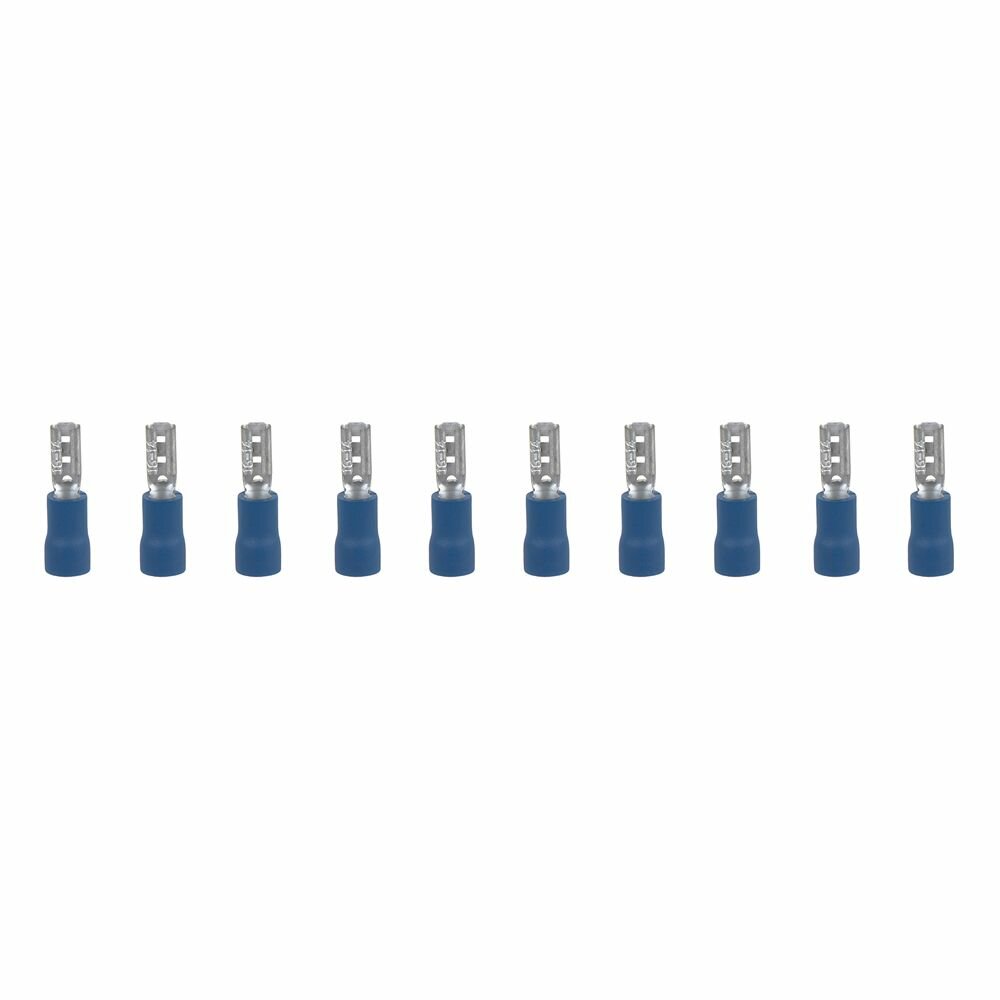 Разъемы плоские мама РПИ-М-2.8(0.5мм)(1.5-2.5) (10 шт) ПВХ синие, латунь луженая AWG(16-14) A0110093 ARNEZI
