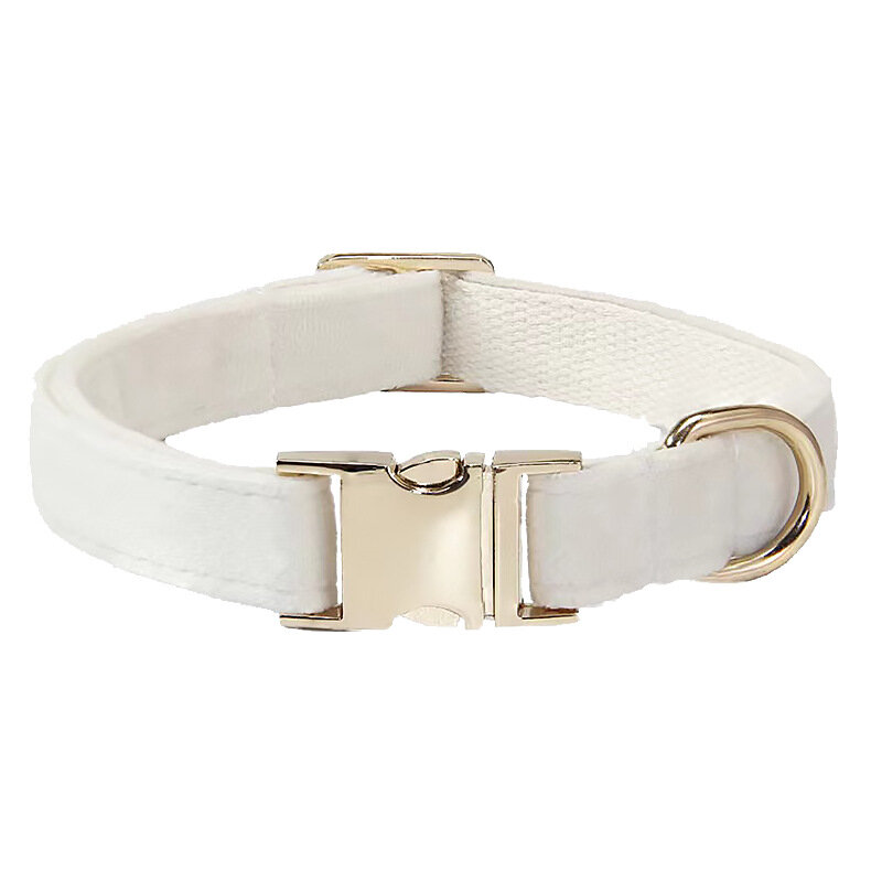 Персонализированный гравированный ошейник для собак и кошек, регулируемый размер, цвет: белый, большой, предотвращает