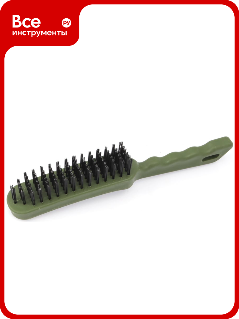 Щётка, Дело, с пластиковой рукояткой, стальная щетина, 6-ти рядная Дело техники