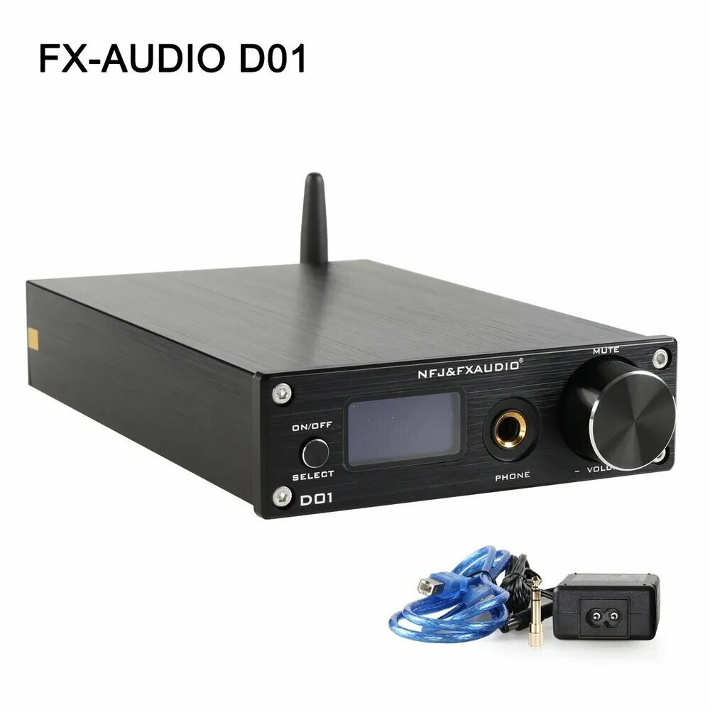 FX-Audio D01 USB усилитель Bluetooth 5.0 ES9038Q2M 32Bit 768kHz DSD512 XU208 усилитель линия аудио декодер