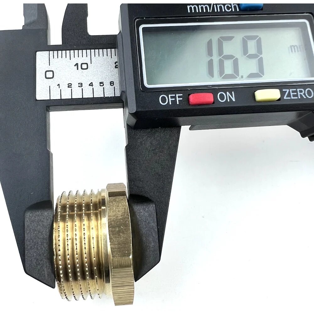Футорка Профитт 3/4"x1/2" соединения труб разного типа, латунный фитинг внутреннее соединение для бытового водоснабжения — фото 1